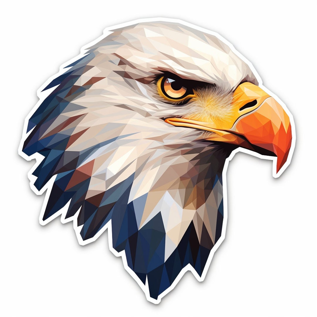 Bald Eagle Sticker, Large 3 Inch Sticker, Bird Sticker, Nature Sticker ...