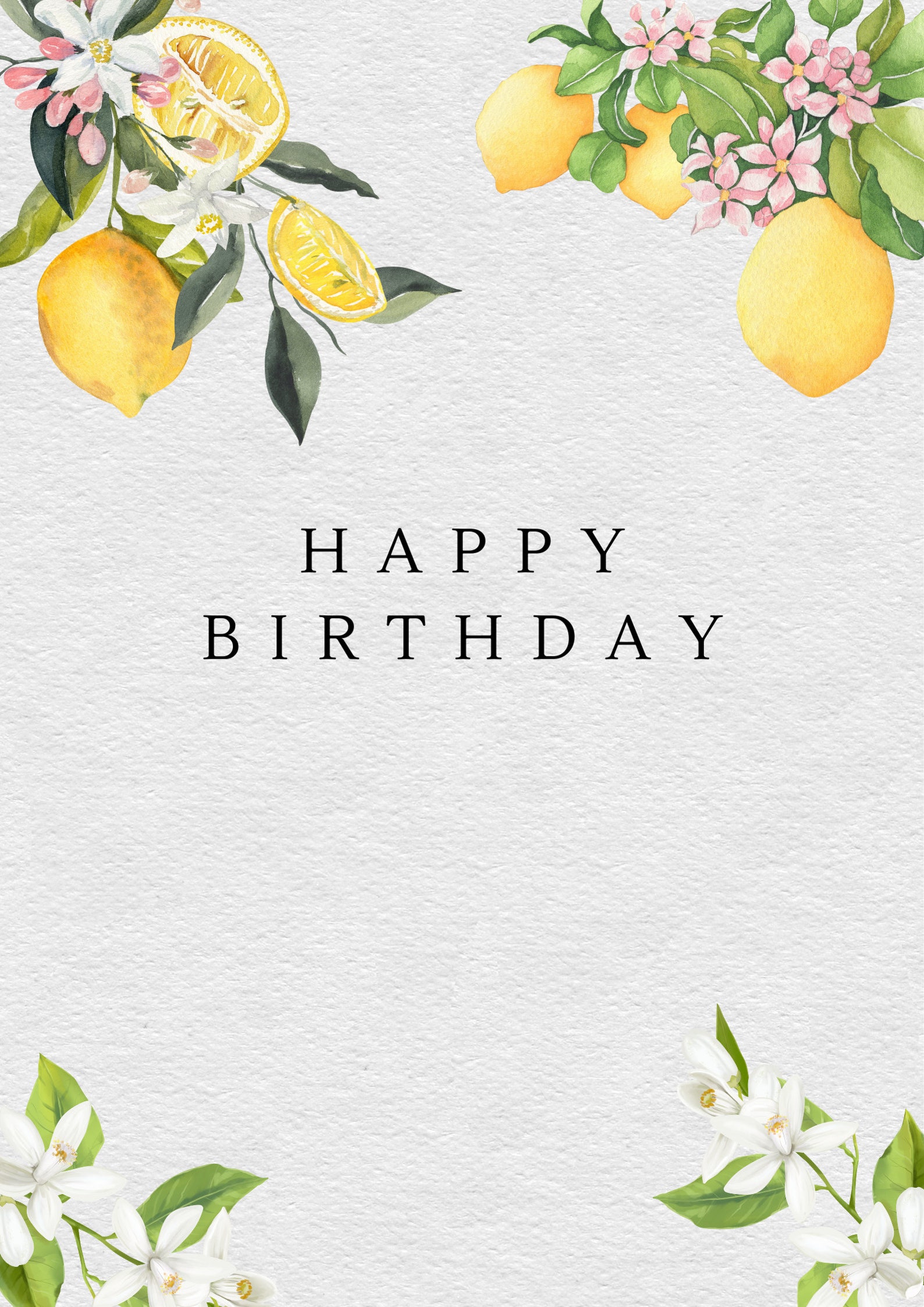 LEMON Birthday Card - Etsy