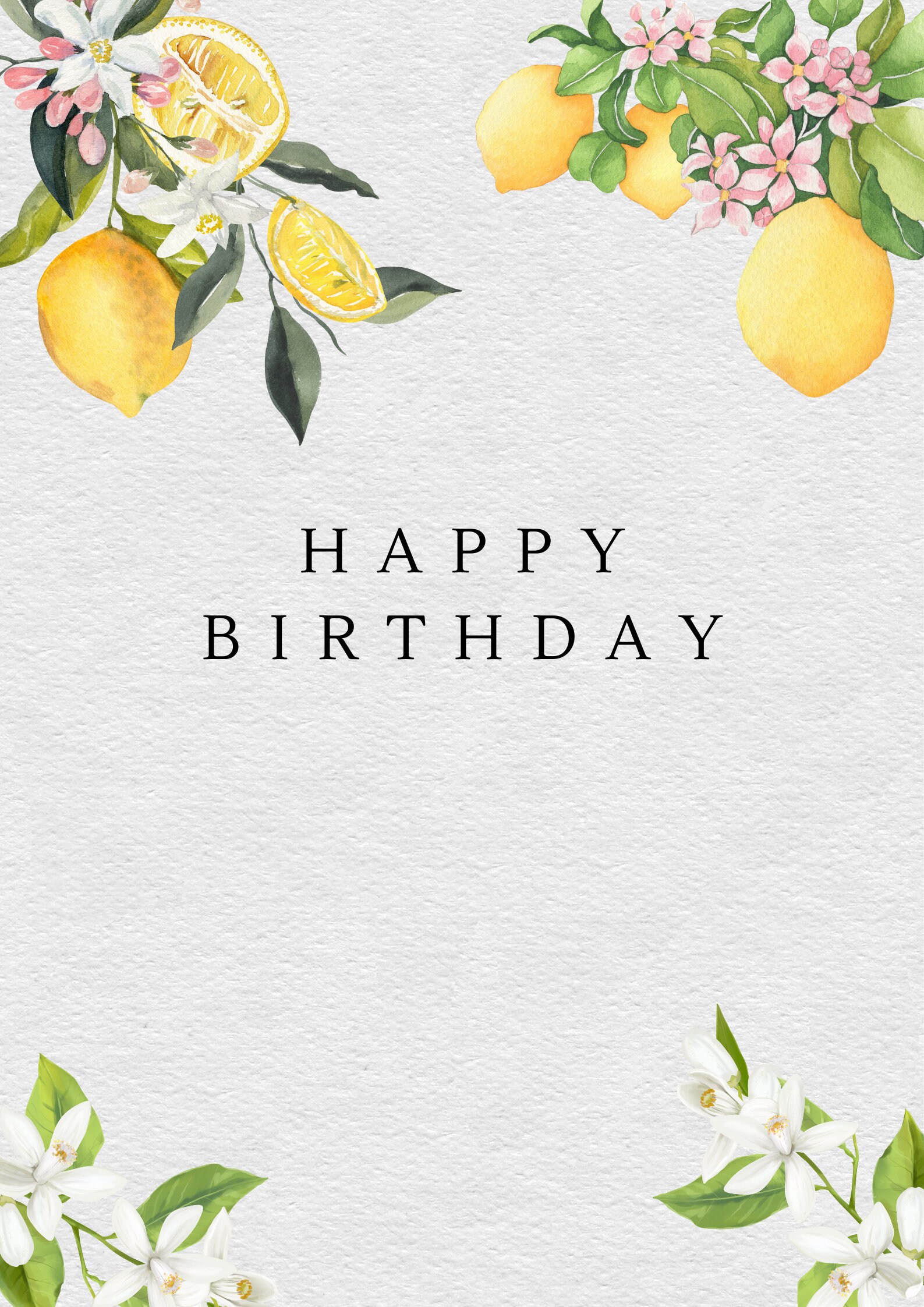 LEMON Birthday Card - Etsy