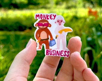 Monkey Decal - Etsy