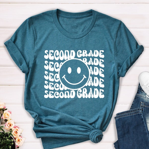 Second Grade Teacher Shirt - Etsy
