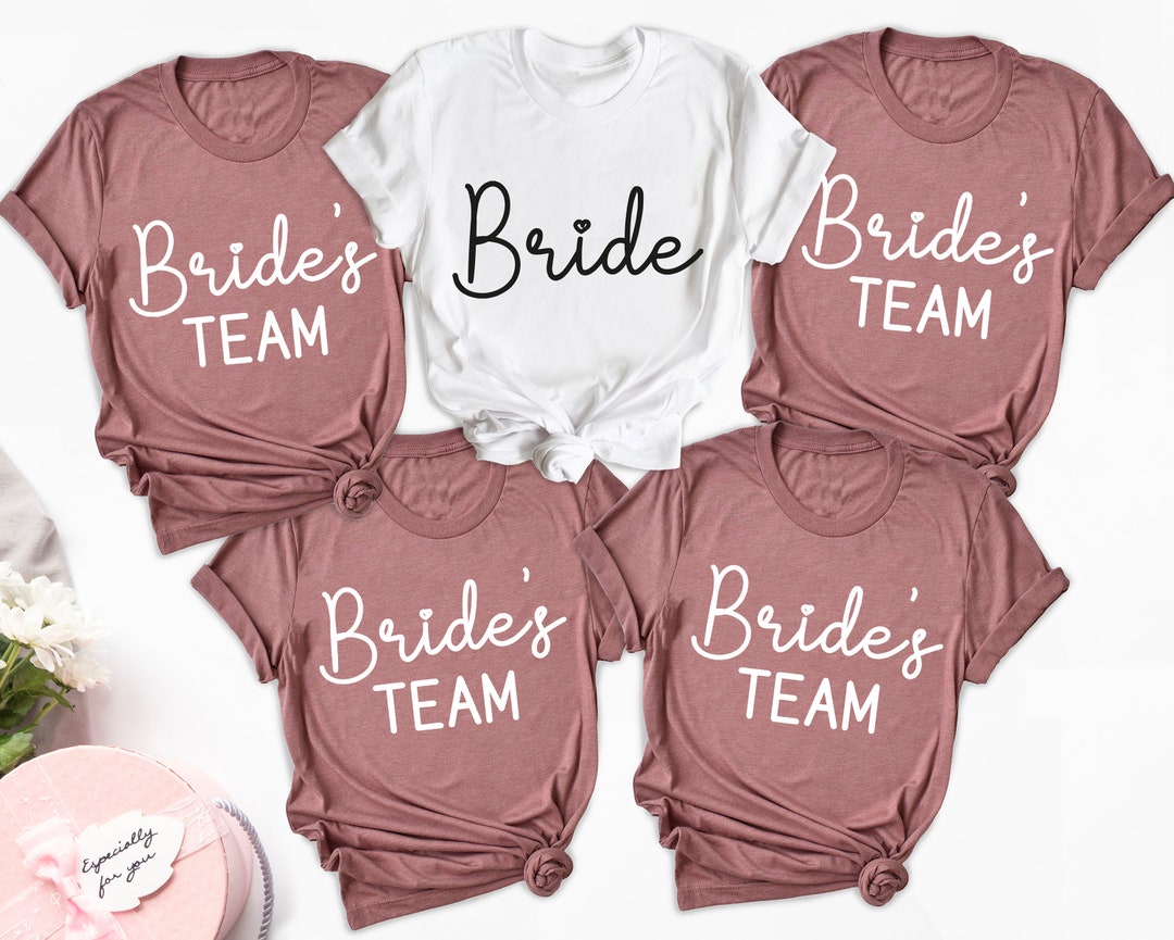 Bride Team Shirt, Bachelorette Party Shirts, Team Bride T-shirts, Bride ...