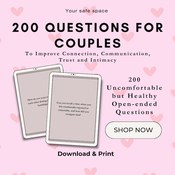 Couple Connection Question Cards - Etsy