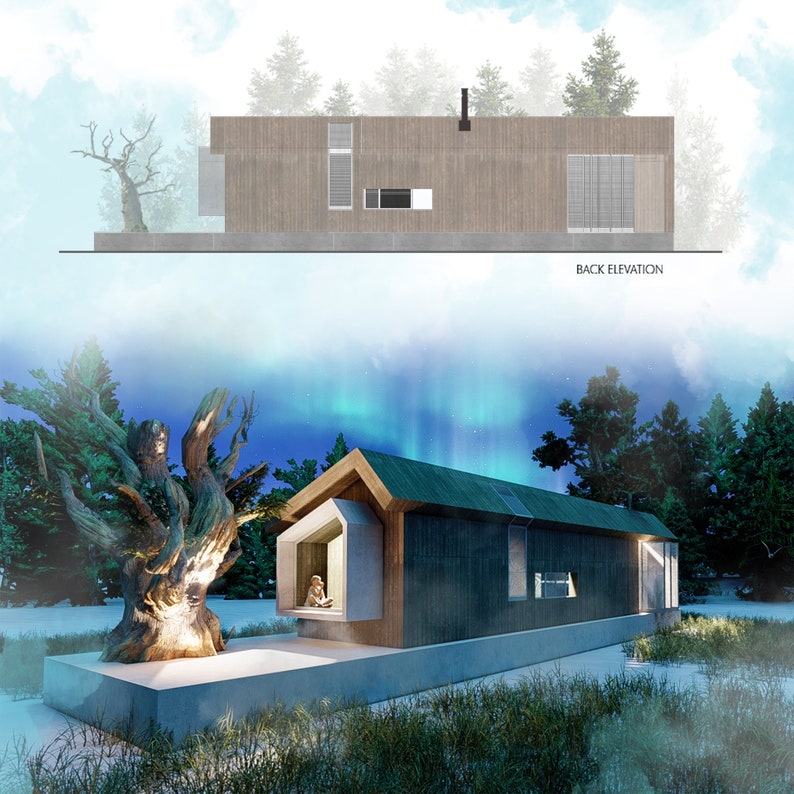 Custom Tiny House Design Cabin Z , Tiny House, Flexibility, Mobility ...