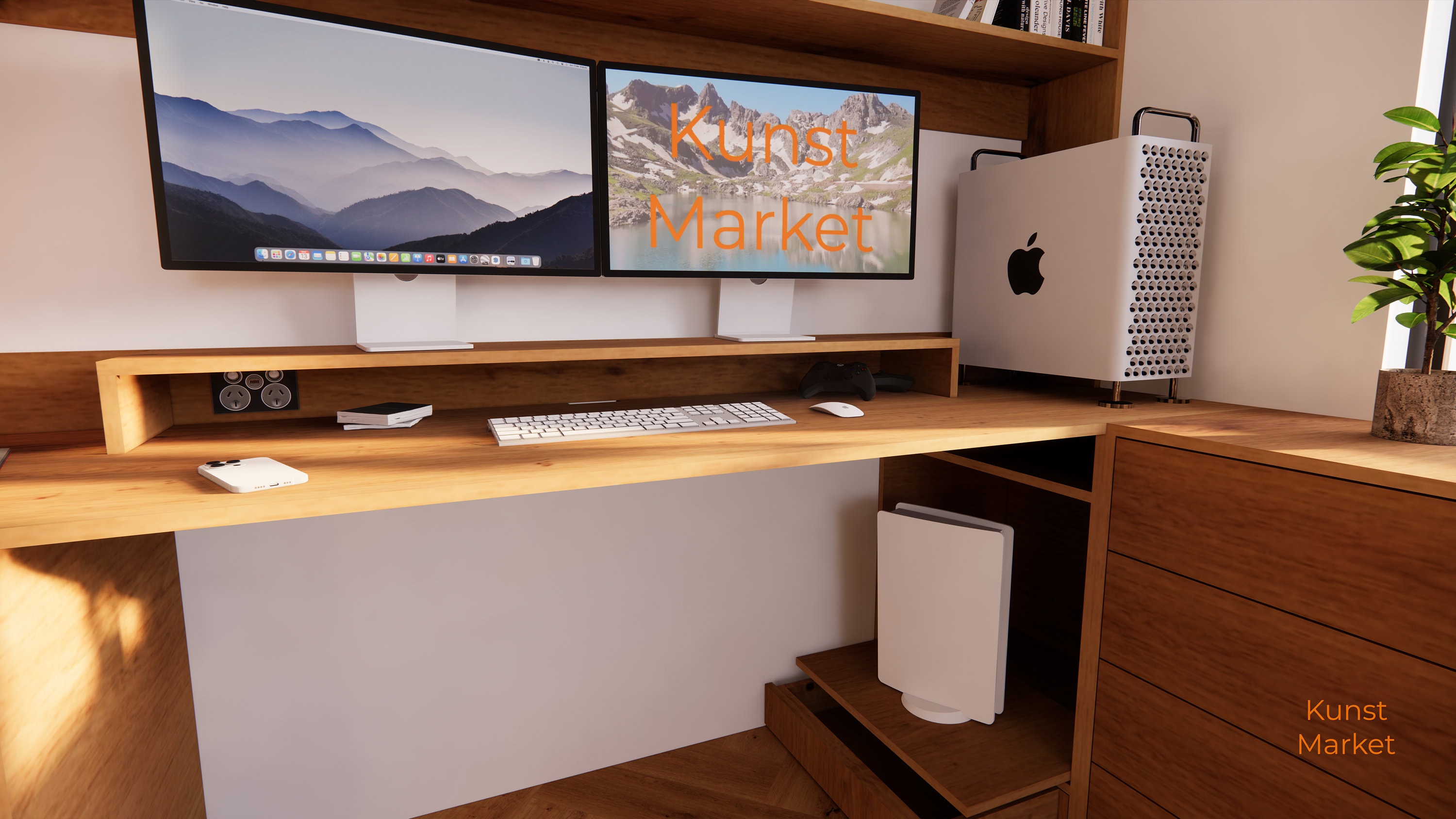 Furniture｜nioc Gaming Desk - Eco-friendly Study Desk - Drawer Storage ...