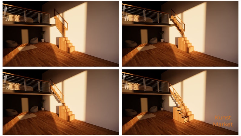 Architecture｜semi-folding Staircase - Storage - Eco-friendly Compact ...