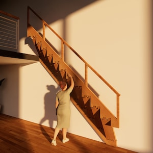Folding Staircase DIY Build Plans: Compact Eco-friendly Design (digital ...