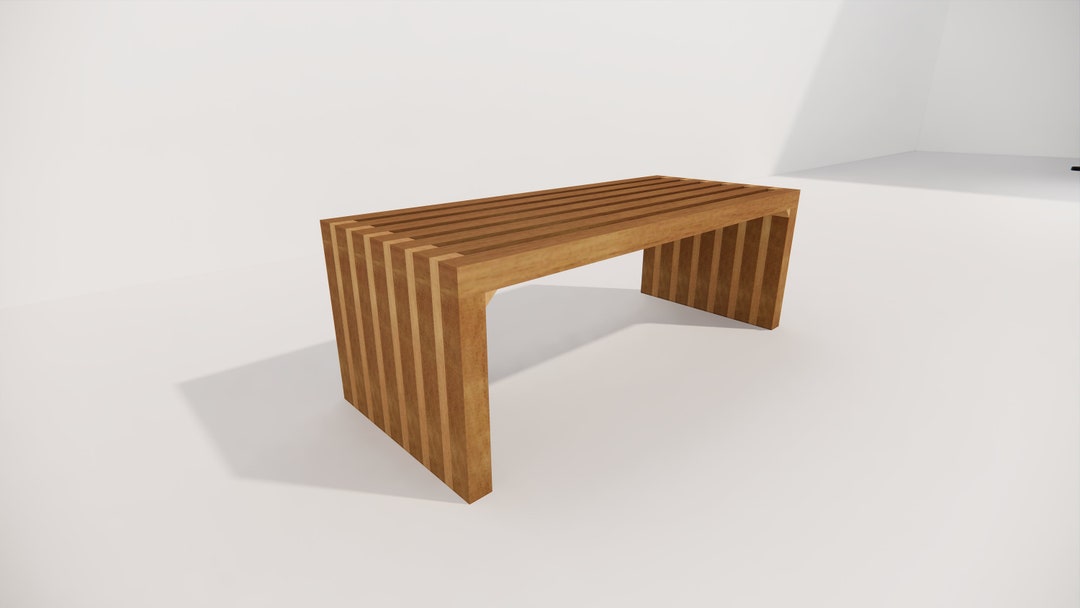 Eco-friendly Bench DIY Build Plans: Outdoor Furniture (digital Download ...