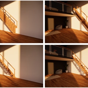 Folding Staircase DIY Build Plans: Compact Eco-friendly Design (digital ...