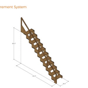 Folding Staircase DIY Build Plans: Compact Eco-friendly Design (digital ...