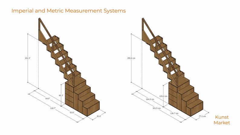Architecture｜semi-folding Staircase - Storage - Eco-friendly Compact ...