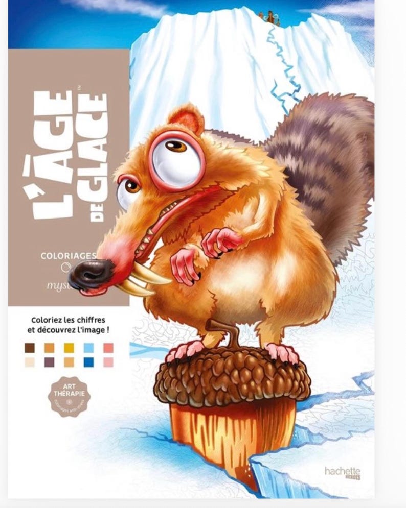 Ice Age Color by Number PDF | Mystery Coloring Pages (digital Download ...