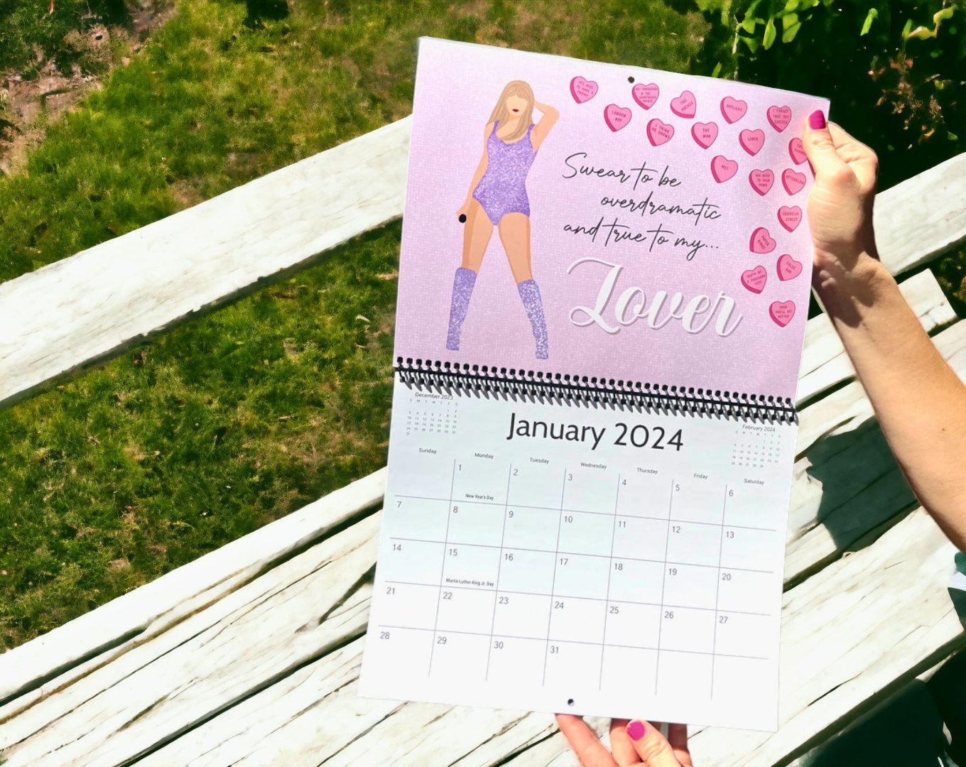 Taylor Eras Tour Calendar 2024, taylor version Calendar, Christmas Gift ...