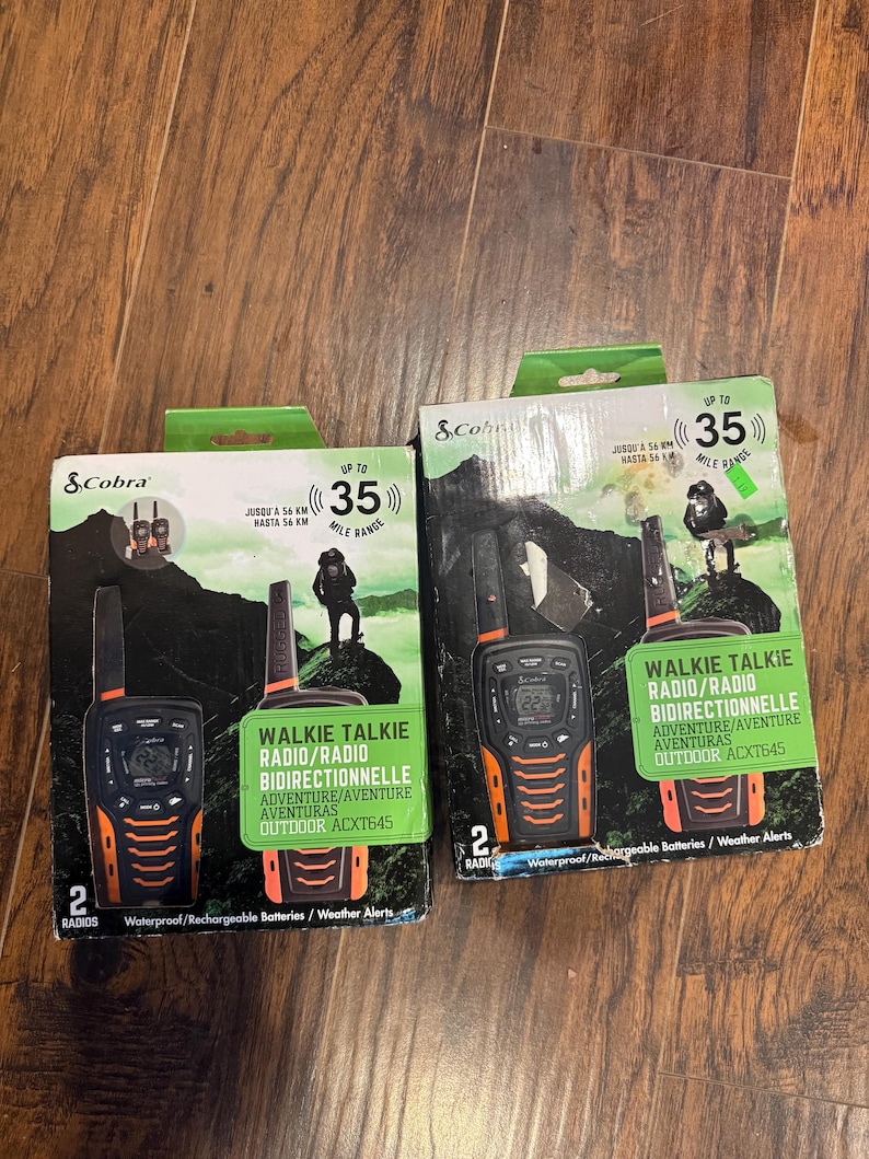 Two Sets Cobra ACXT645 HD Walkie-talkie Radios - Etsy