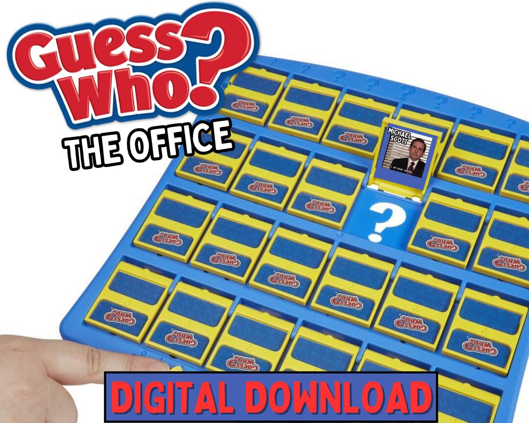 The Office Guess Who Printable Insert Cards - Digital Download! - Etsy