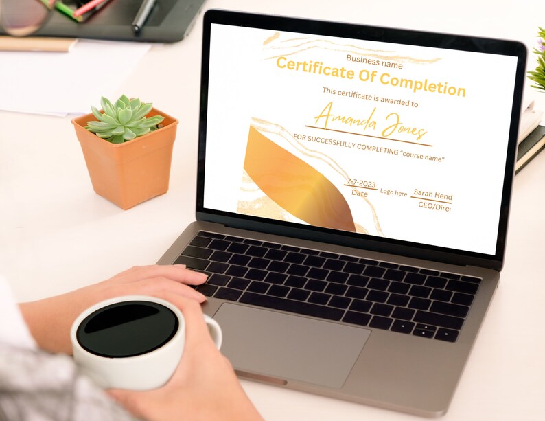 Certificate of Completion Template, Printable Makeup Artist Lashes ...