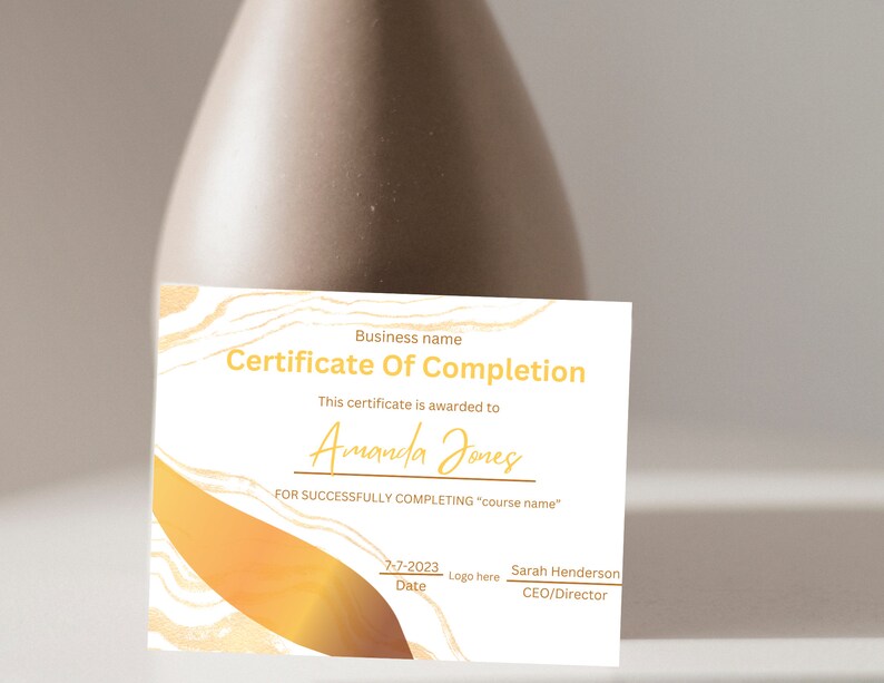 Certificate of Completion Template, Printable Makeup Artist Lashes ...