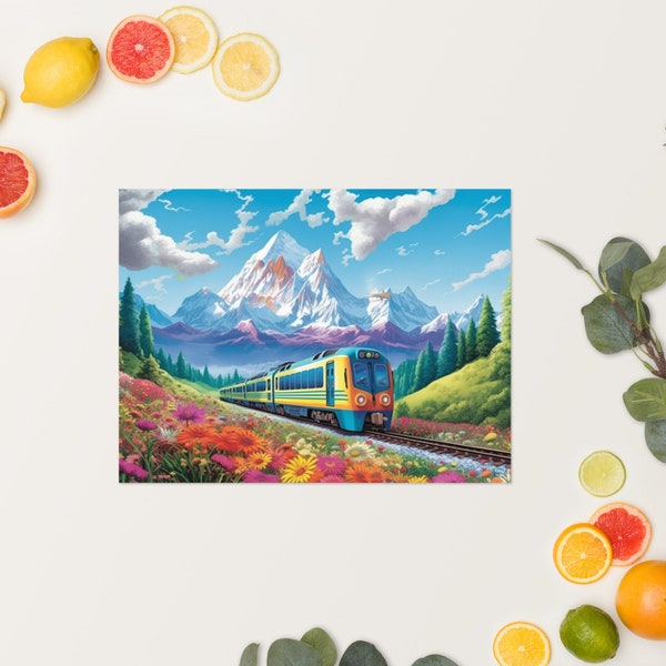 Train Poster - Etsy