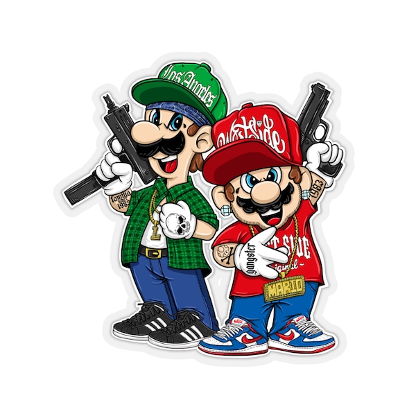 Mario Hood Sticker - Etsy