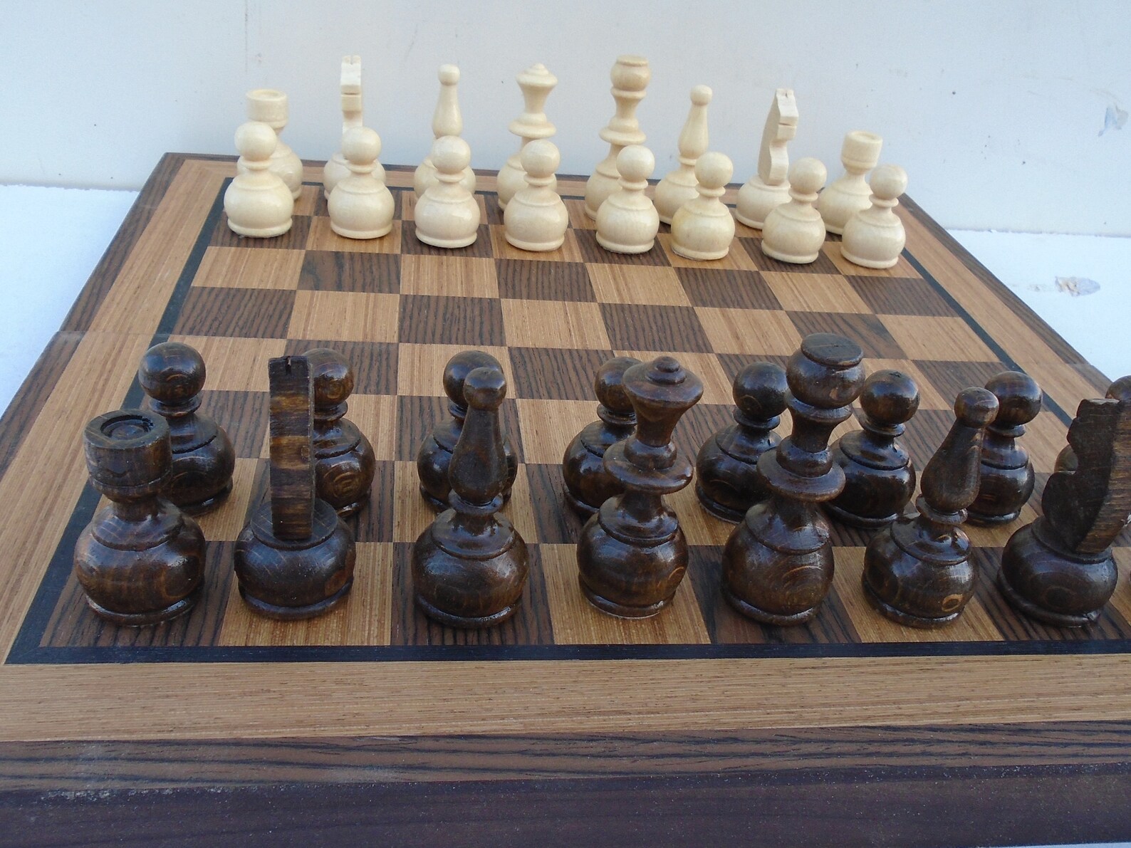 Handmade Chess Set 3535 Cm,wooden Chess Set,marquetry Chess Board ...