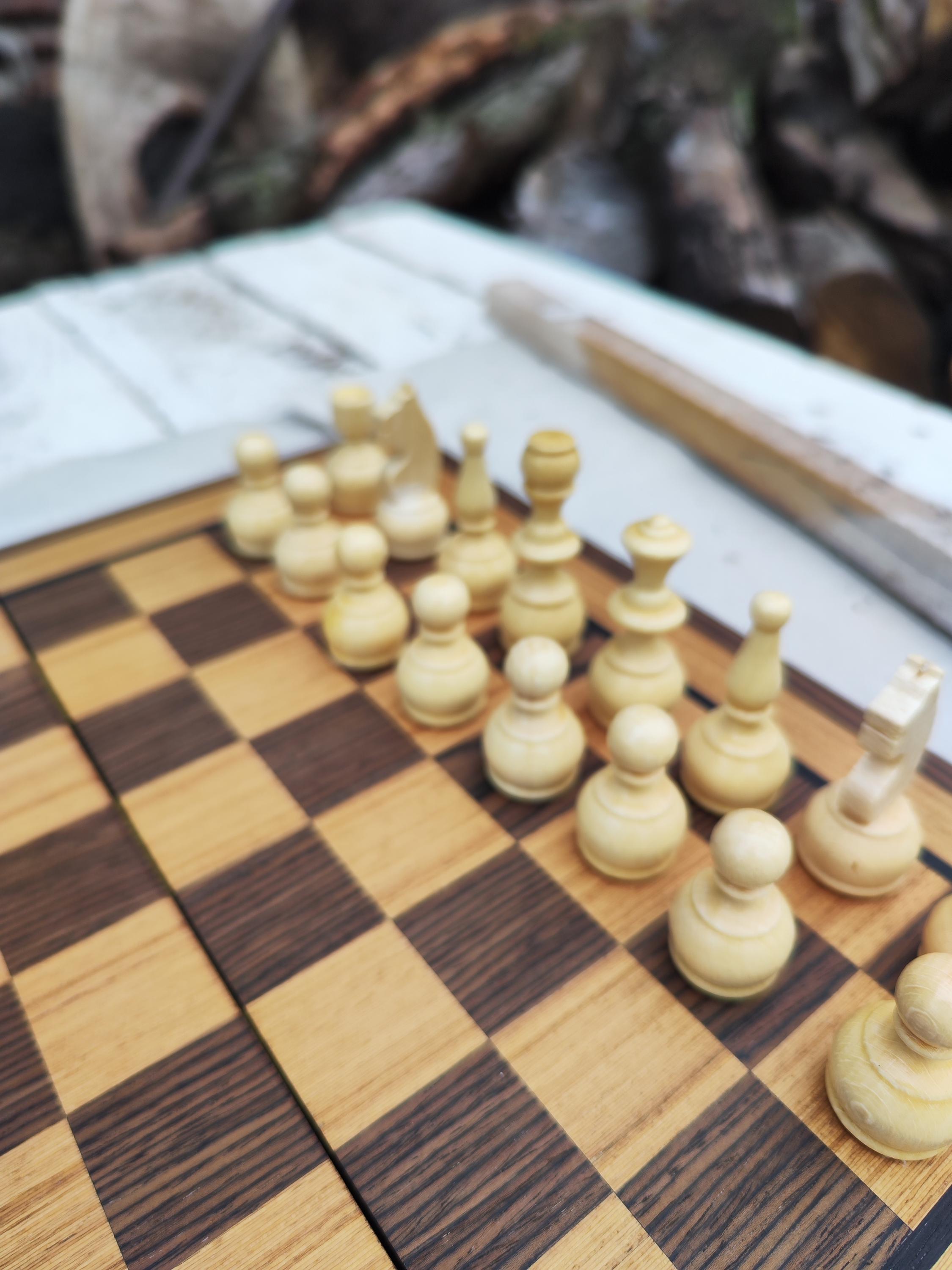 Handmade Chess Set 35×35 Cm,wooden Chess Set,marquetry Chess Board ...