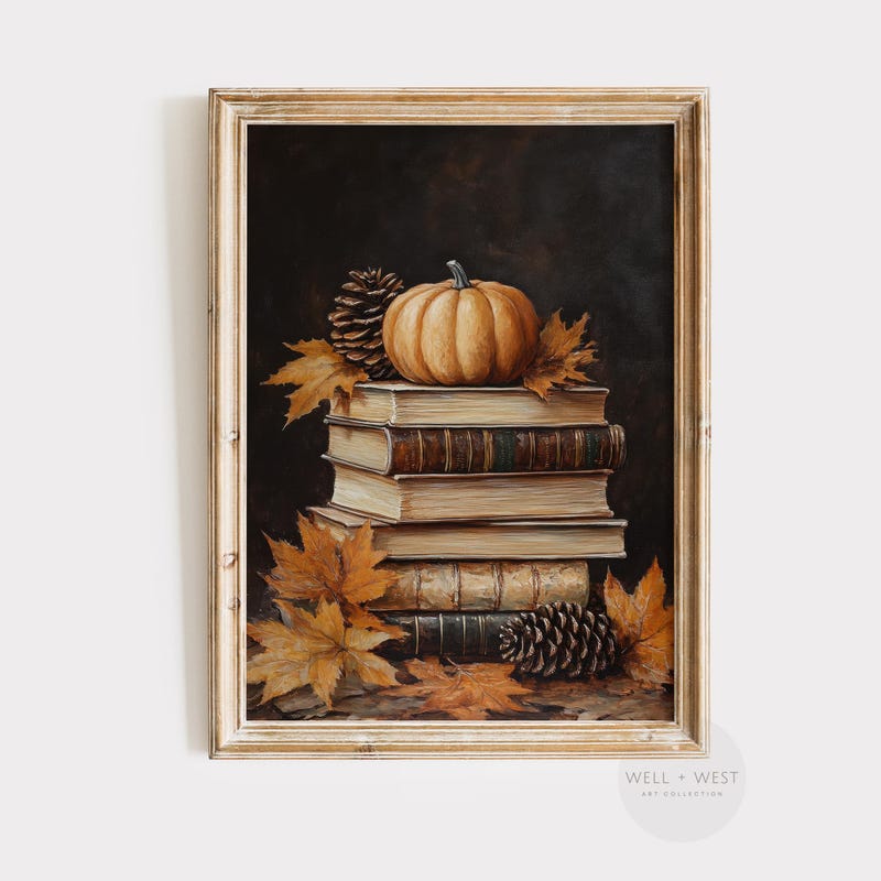 Fall Book Stack - Etsy
