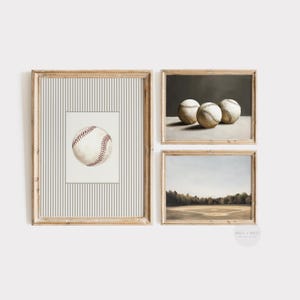 Baseball Print | Vintage Style Illustration | Boys Room Baseball ...