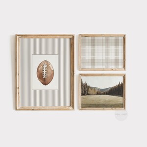 Football Print | Vintage Style Football Watercolor | Boys Room ...