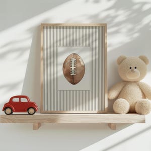 Football Print | Vintage Style Football Watercolor | Boys Room ...