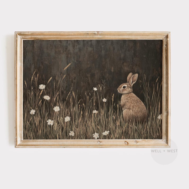 Bunny Rabbit Art - Etsy