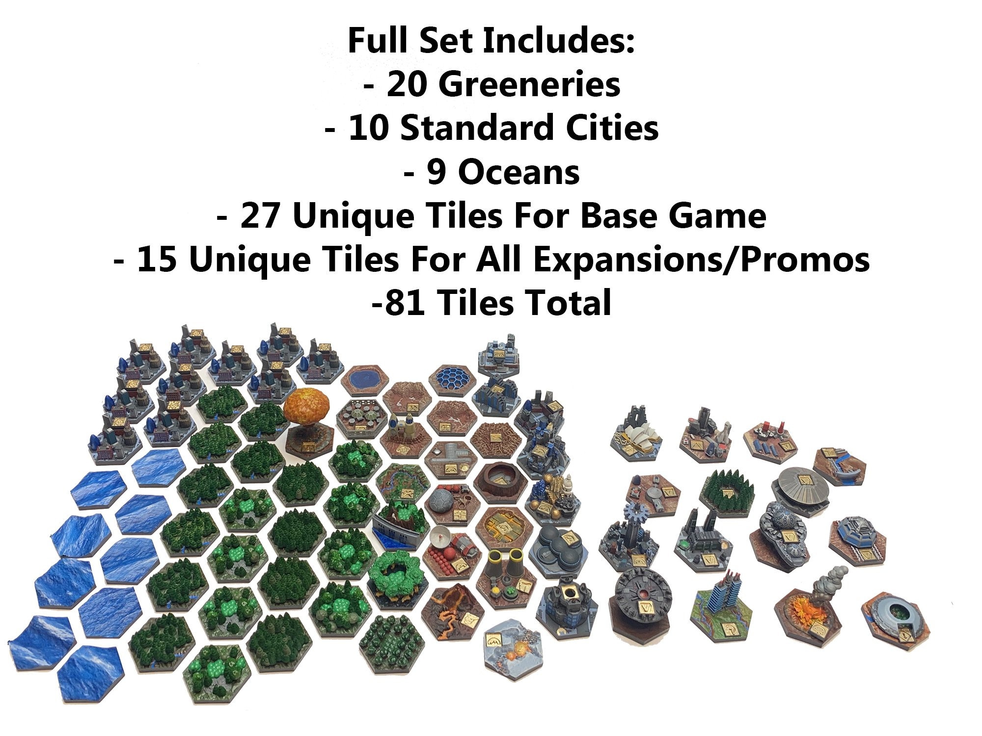 Terraforming Mars Resin 3D Tiles - Etsy