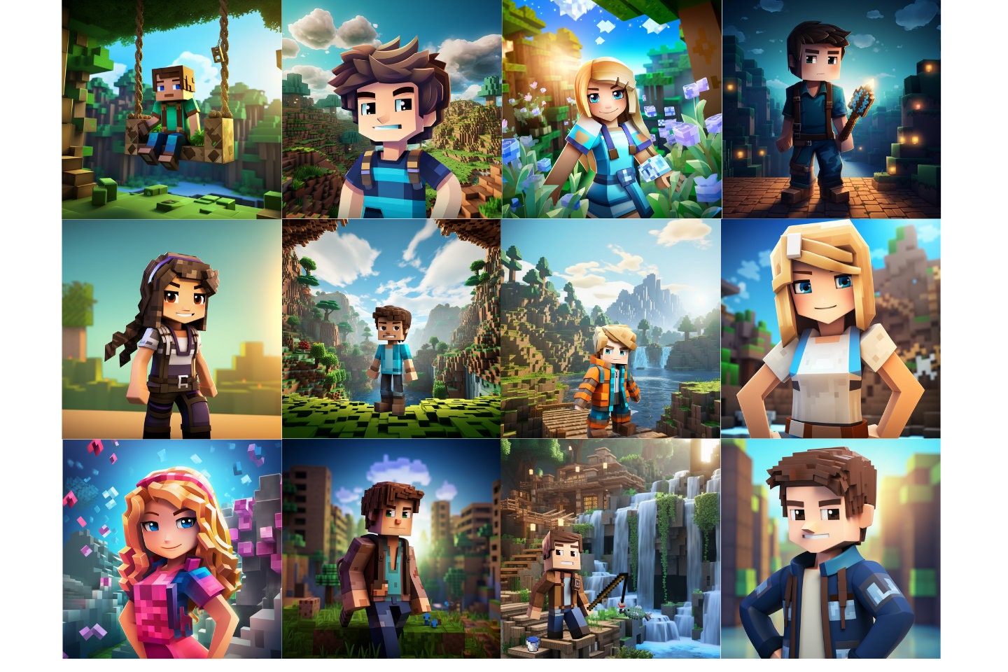 Minecraft Custom Character Digital Download Turn Yourself Into - Etsy