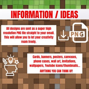 Minecraft Custom Character Digital Download Turn Yourself Into an ...