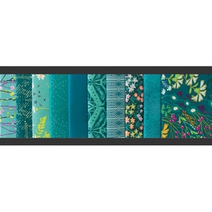 No. 8 Teal Thoughts Edition Fat Quarter Bundle 10 Fat Quarters Art ...