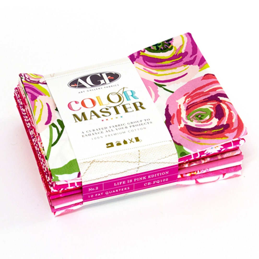 No. 2 Life is Pink Edition Fat Quarter Bundle 10 Fat Quarters Art ...