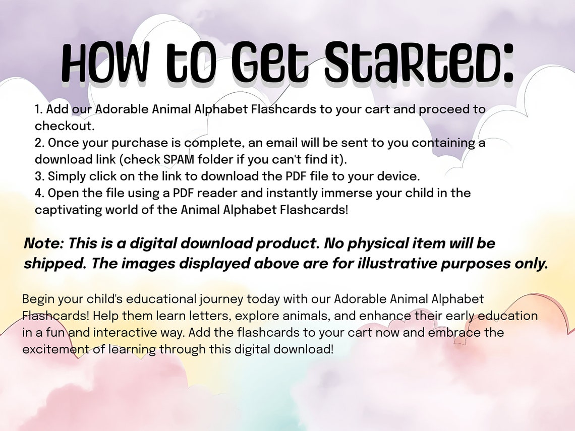 Animal Alphabet Printable, ABC Printable Flashcards, Montessori Toddler ...