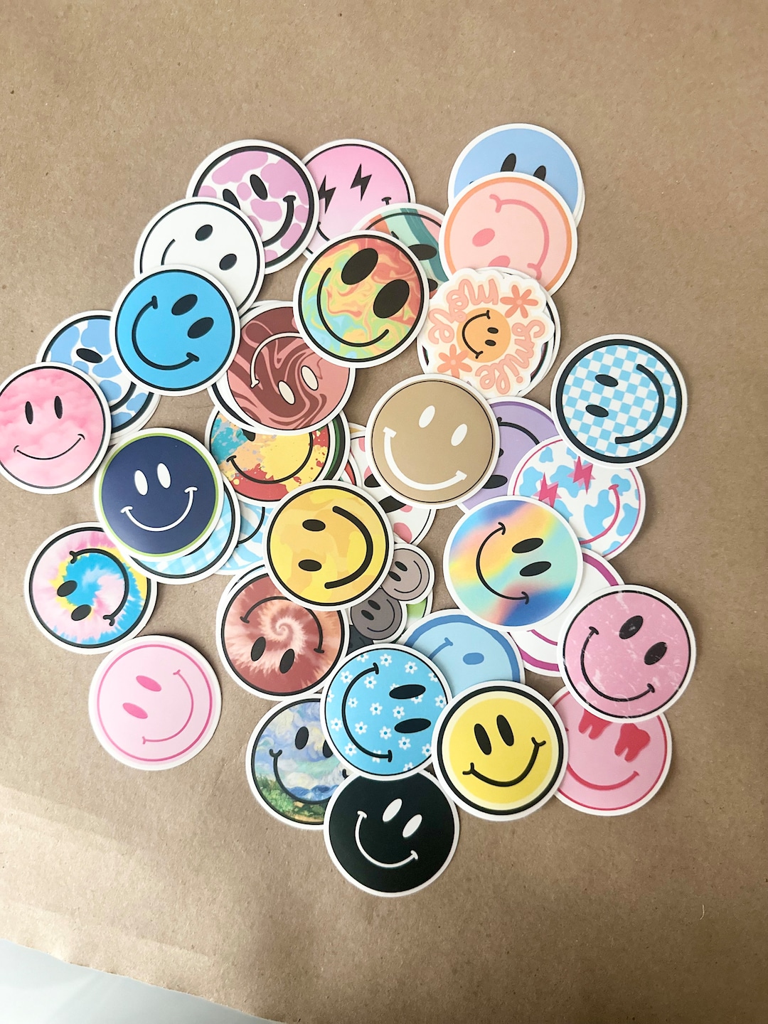 Smiley Face Stickers - Etsy