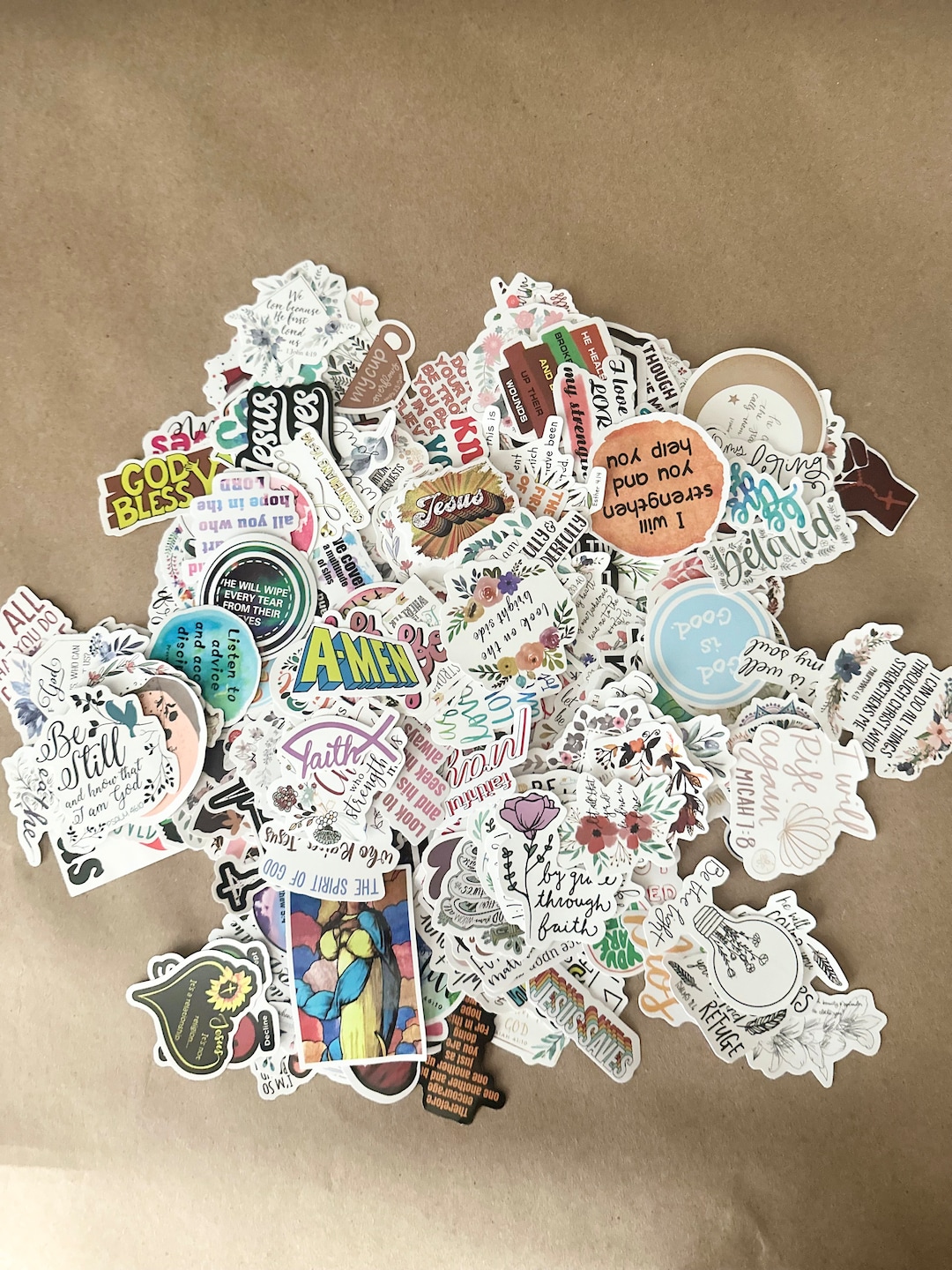 Jesus, Christian, Bible Verse Stickers - Etsy