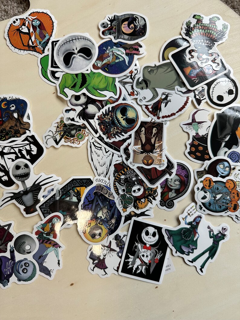 Disney the Nightmare Before Christmas Stickers - Etsy
