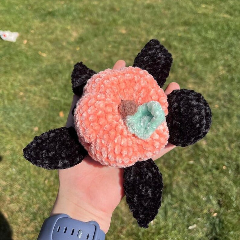 PATTERN Crochet Pumpkin Turtle Crochet Tutorial, DIY Amigurumi, Turtle ...