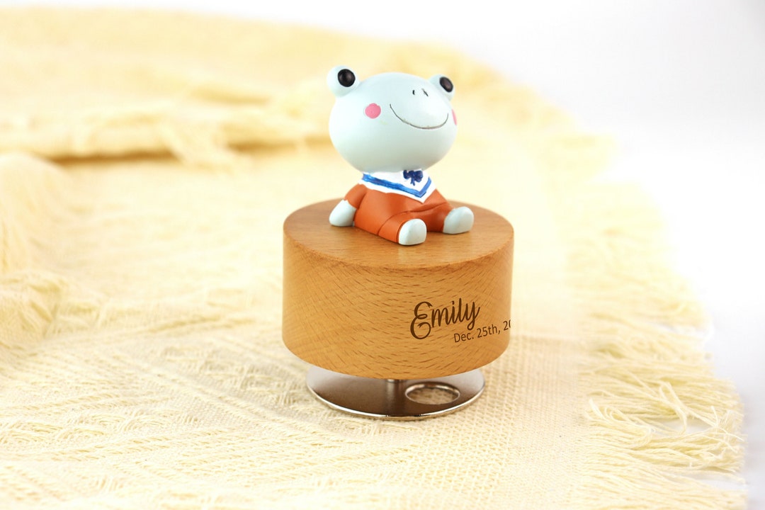 Personalized Frog Music Box Christmas Gift Animal Music Box - Etsy