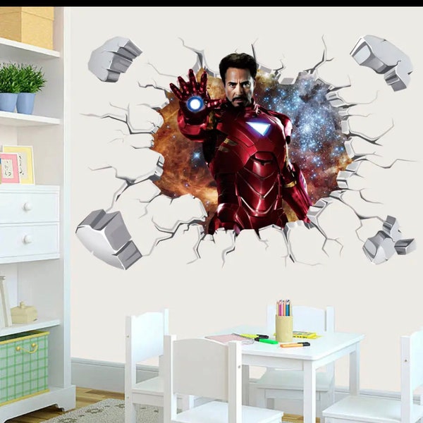 Ironman Wall Decal - Etsy
