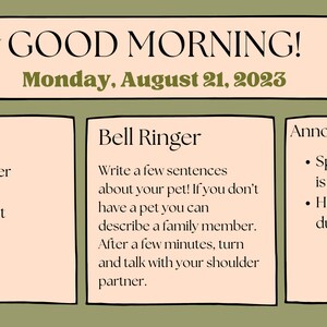Editable Weekly Lesson Slides L Weekly Agenda L Boho Classroom - Etsy