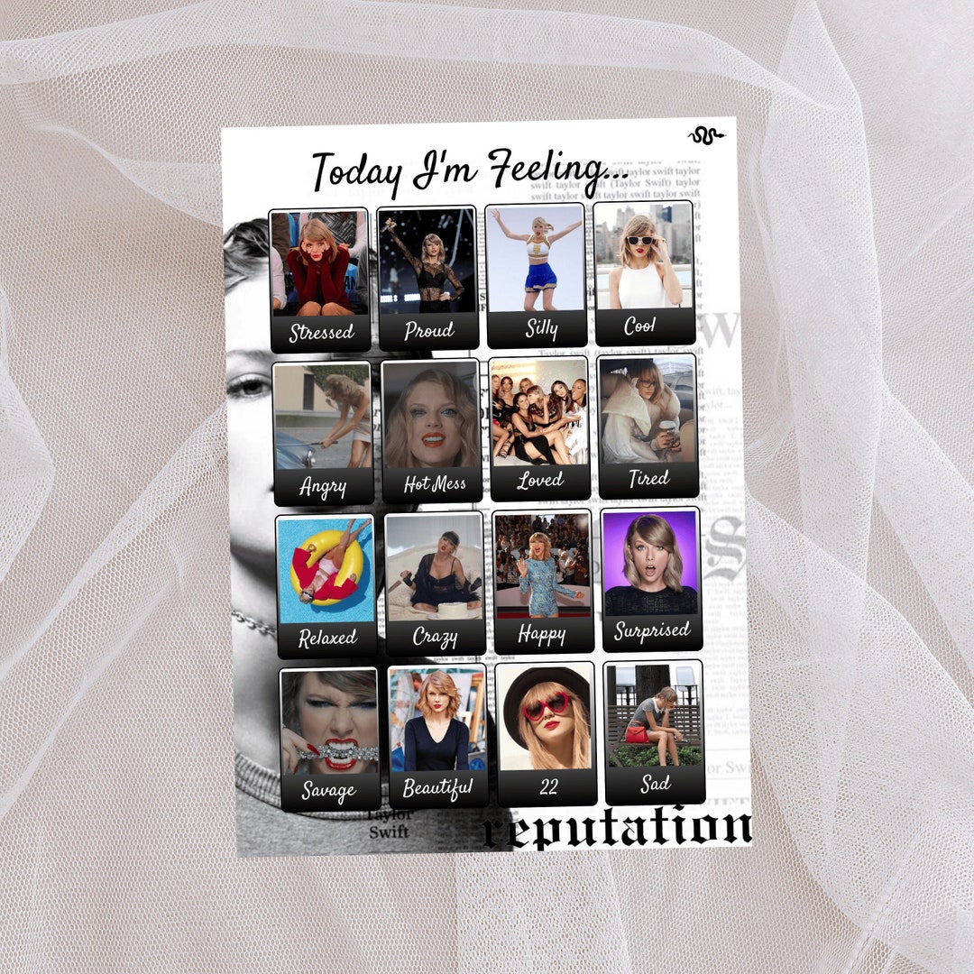 8x10 MAGNETIC TAYLOR SWIFT Mood Chart Reputation Version - Etsy
