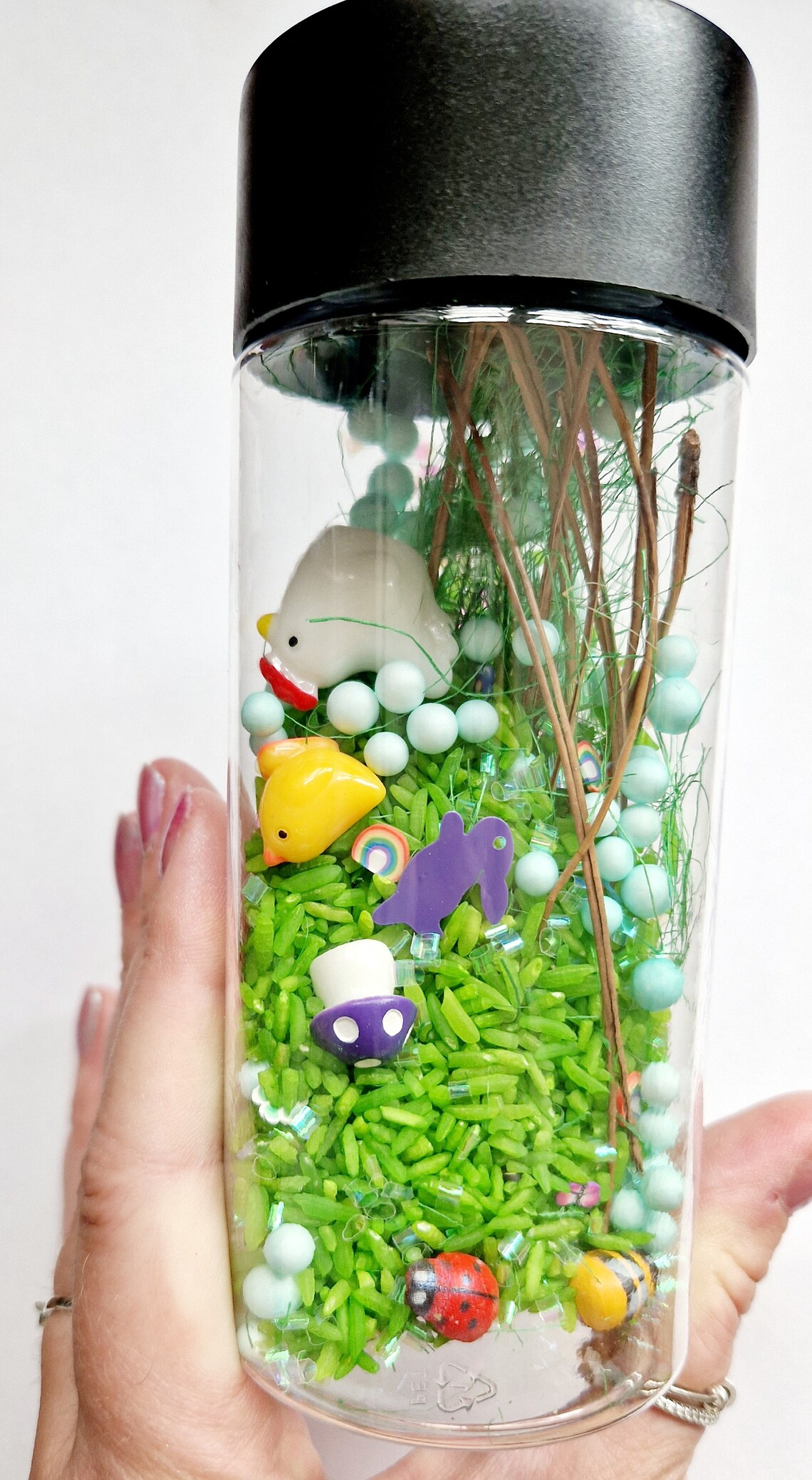 Rainbow/spring Sensory Bottles - Etsy