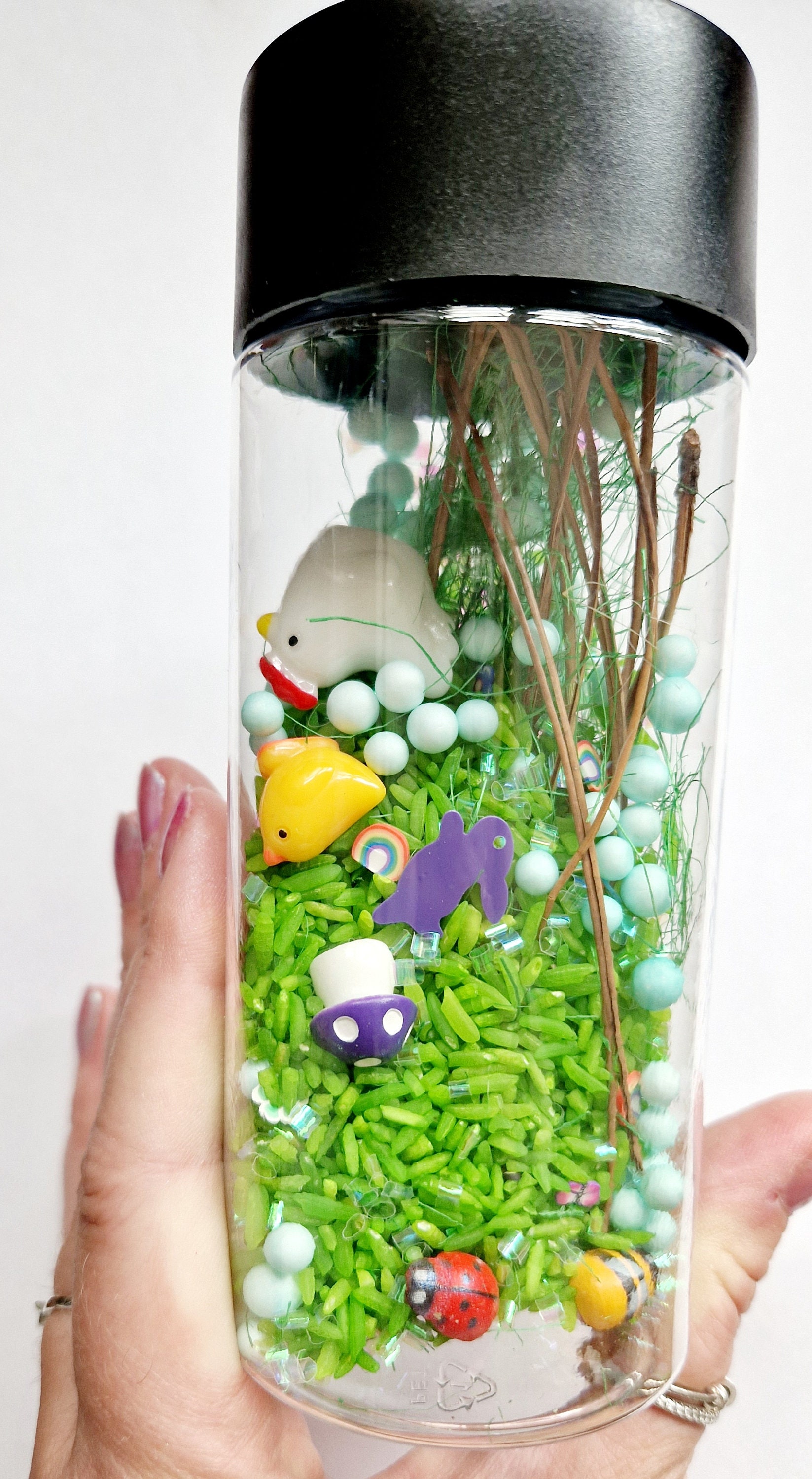 Rainbow/spring Sensory Bottles - Etsy