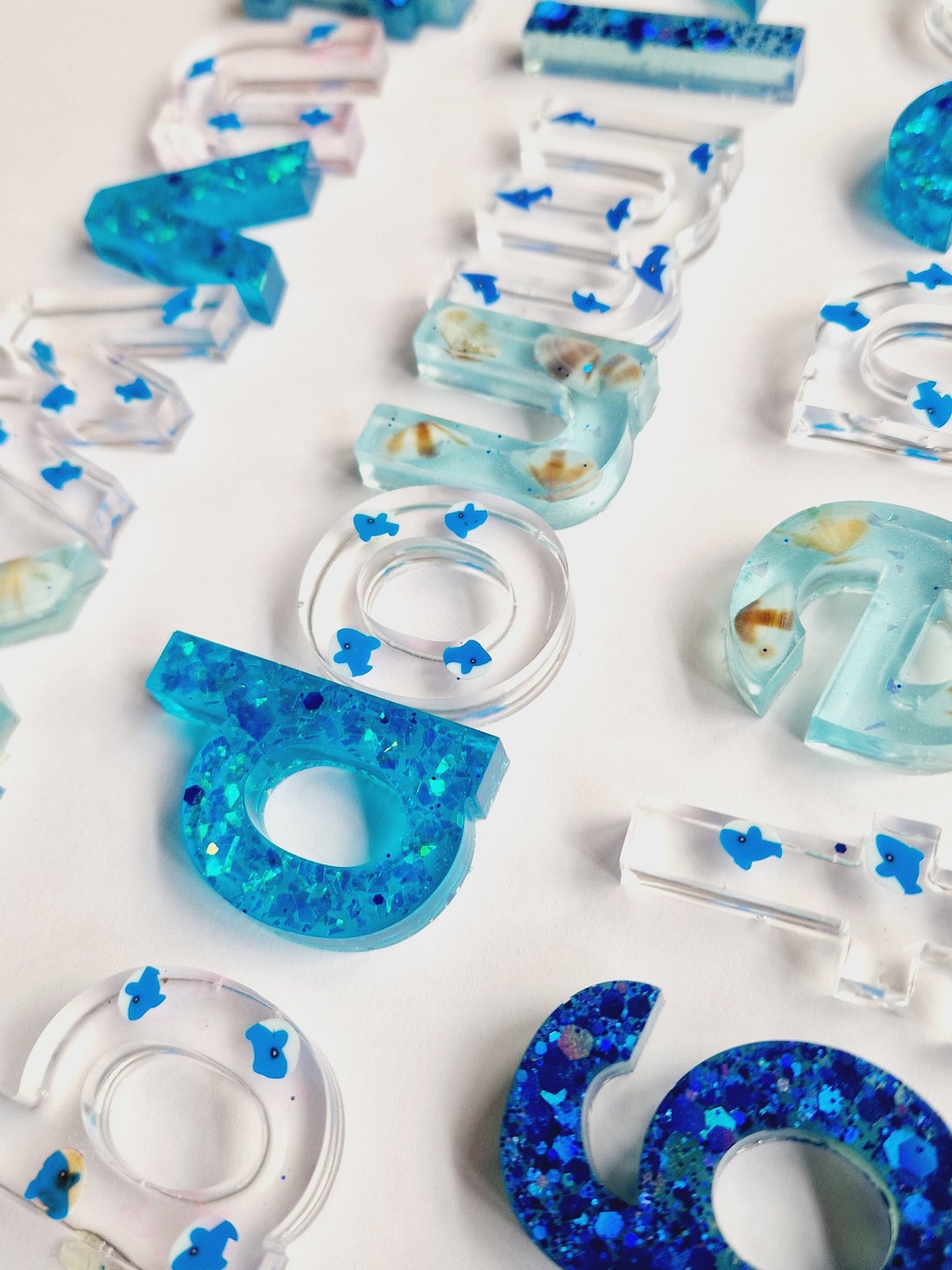 Shark Attack Themed Alphabet and Numbers (cursive a Available) - Etsy