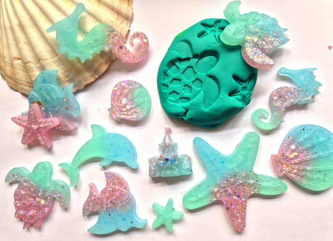 Ocean Themed Play Dough Stamps/water Play - Etsy