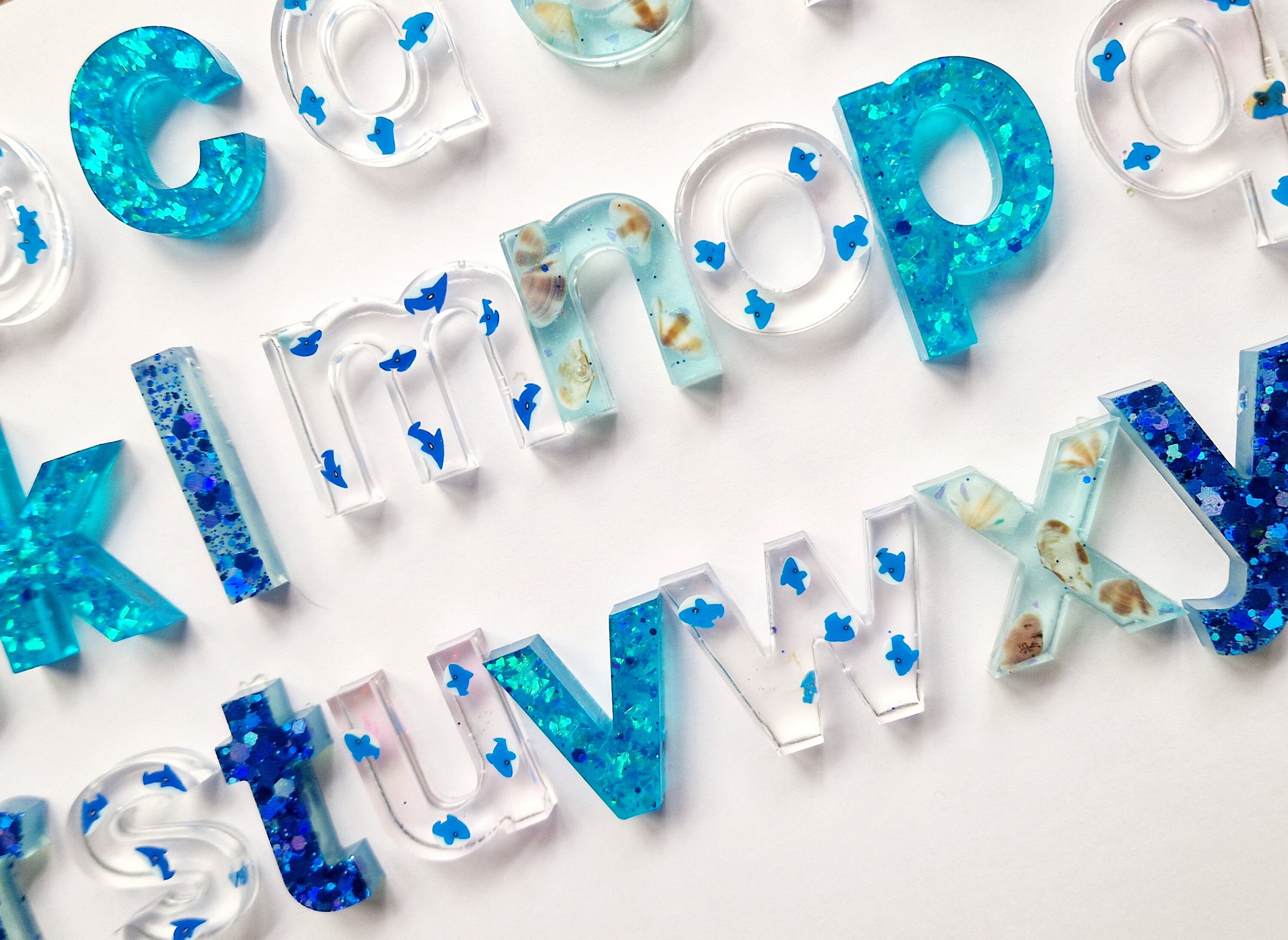 Shark Attack Themed Alphabet and Numbers (cursive a Available) - Etsy