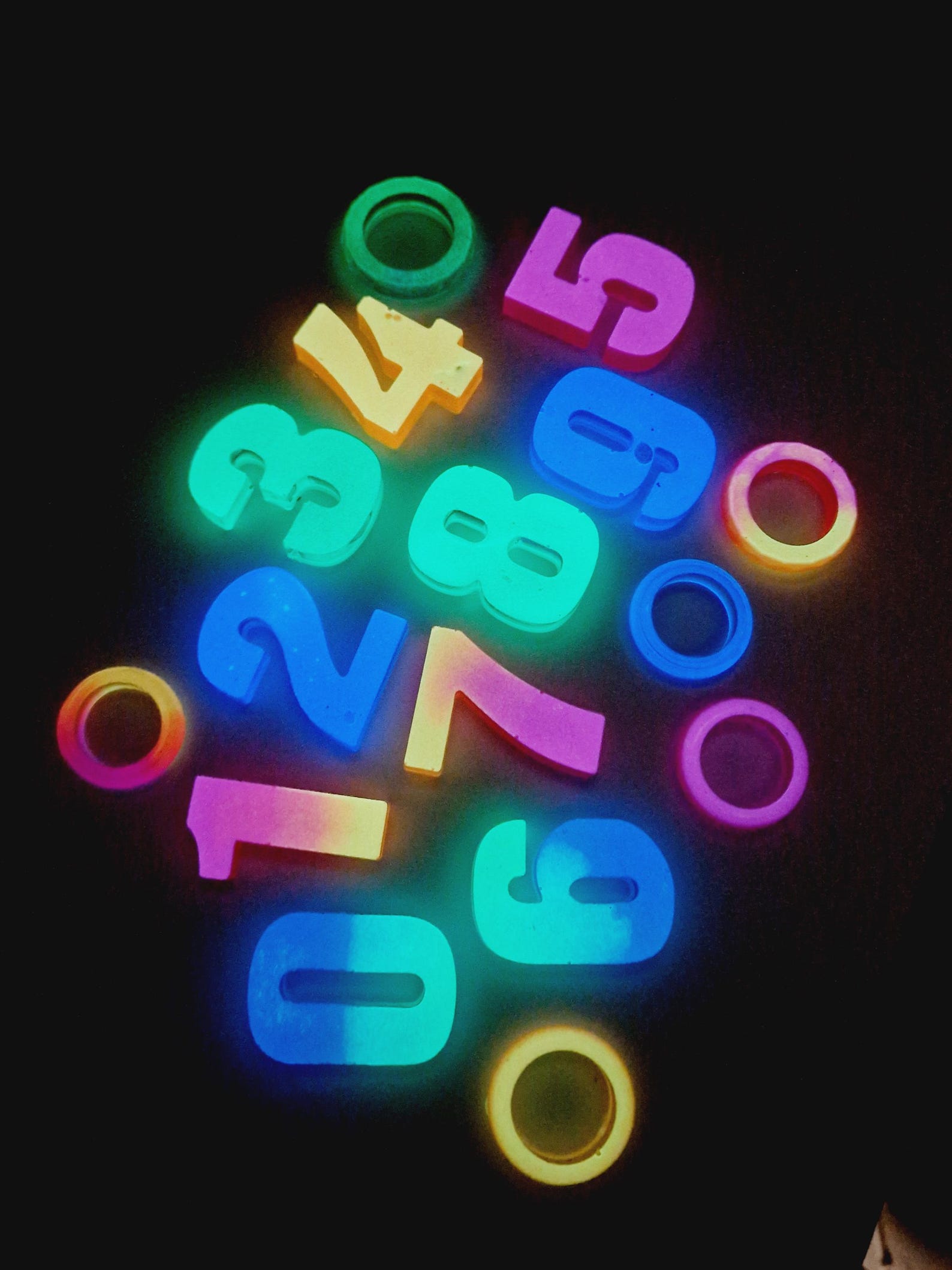 Glow in the Dark Numbers - Etsy